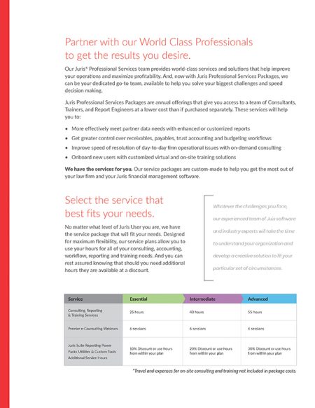 Juris Professional Services Sales Sheet – melminnella
