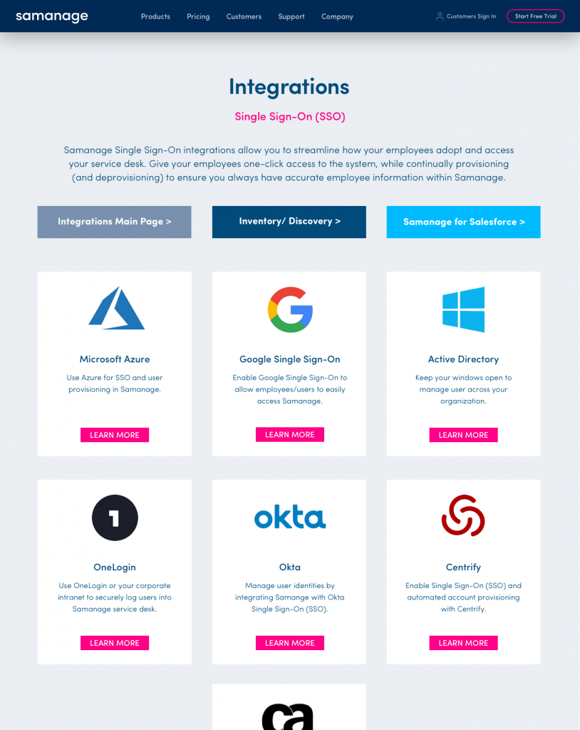Web Design Integrations Pages – melminnella